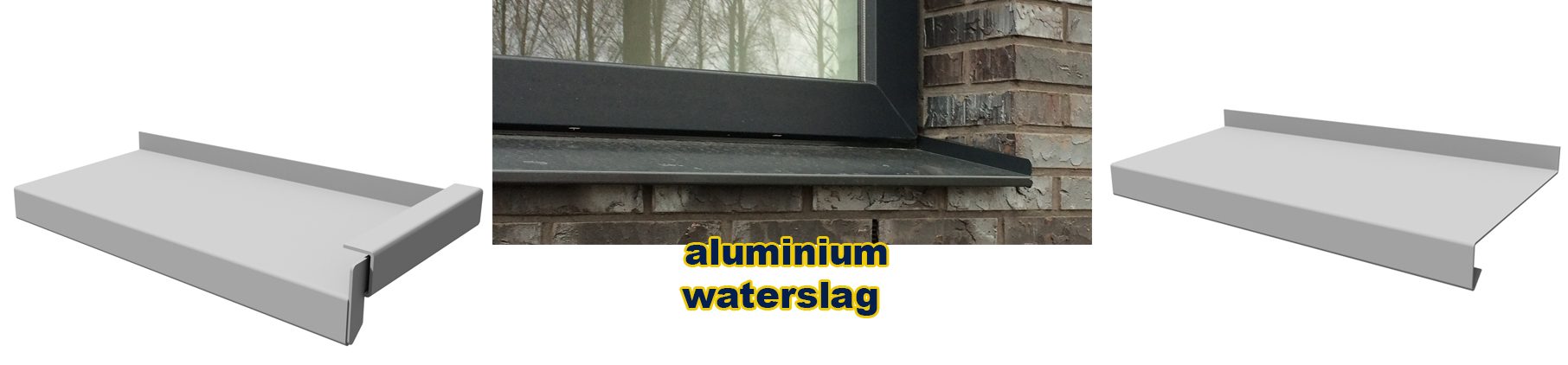 aluminium waterslag en lekdorpel op maat gemaakt van RainTec