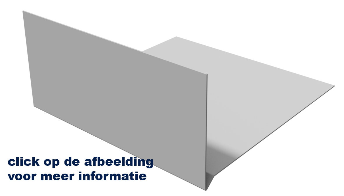 aluminium zetwerk: muurafdekker, lekdorpel, waterslag, windveer, dakkap